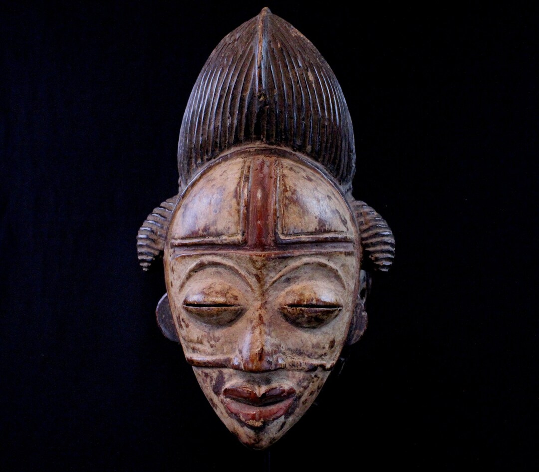 African Art Tribal Arts Primitives - Punu Mask of the "okuyi" Type From ...