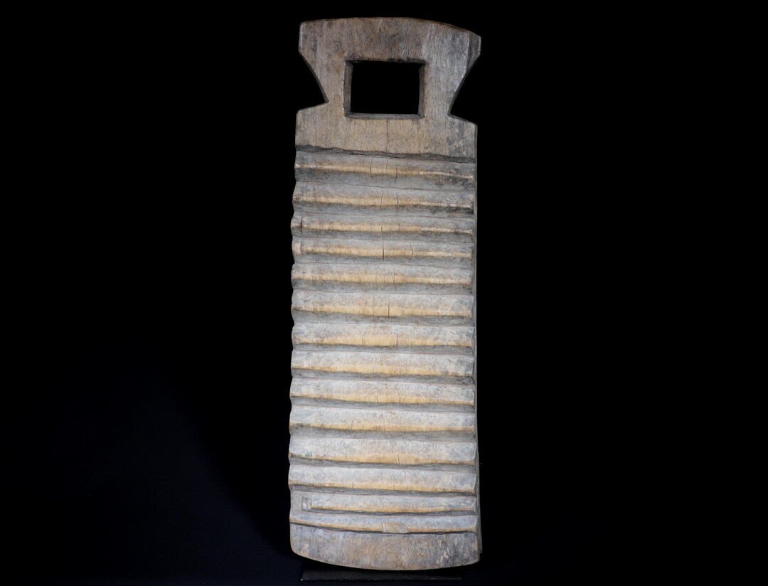 African Art - Antique Akan Baoulé Baule Washboard - Traditional Washing ...