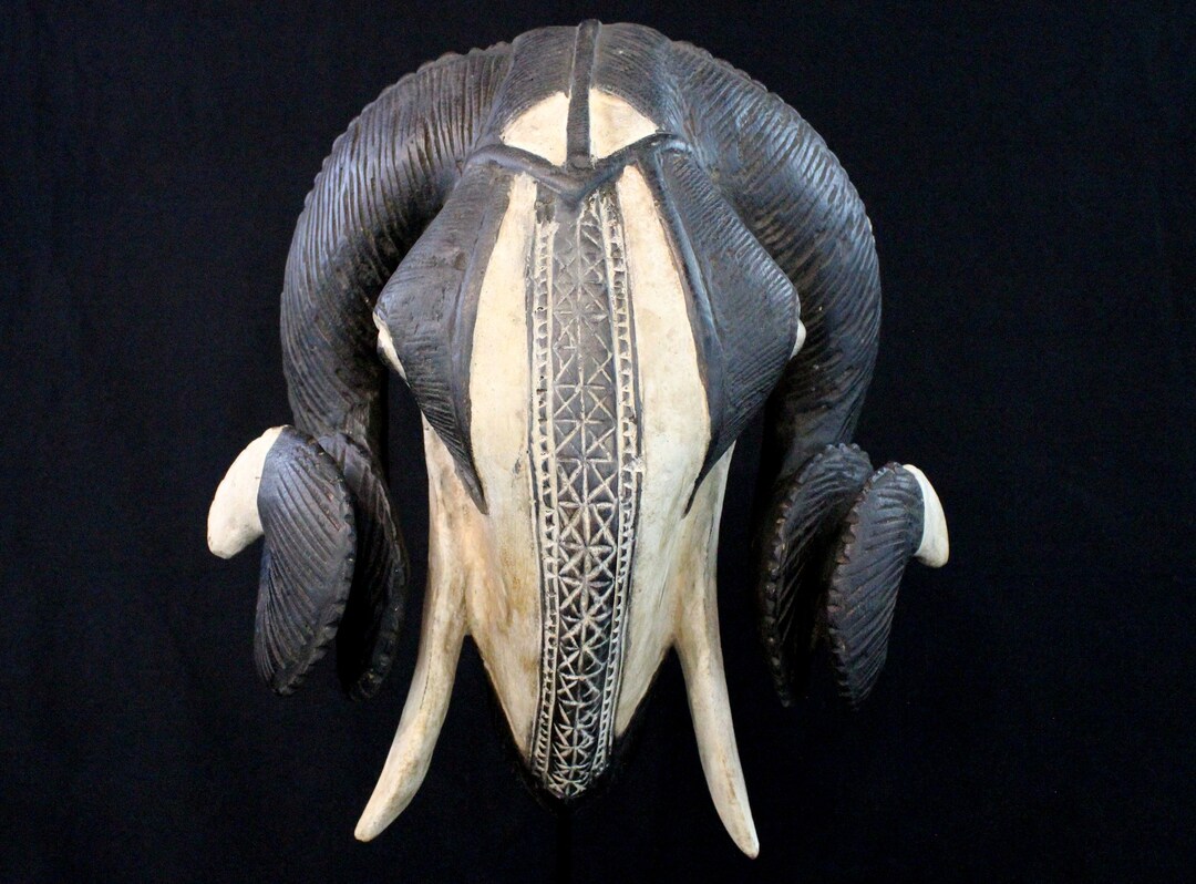 African Art Tribal First Arts Aries Baoulé Baule Mask African Ram Mask ...
