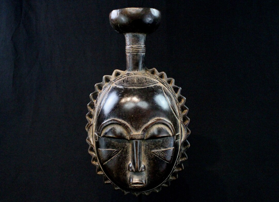 African Art First Tribal Arts Baoulé Sun Mask Arte Africano Africana ...