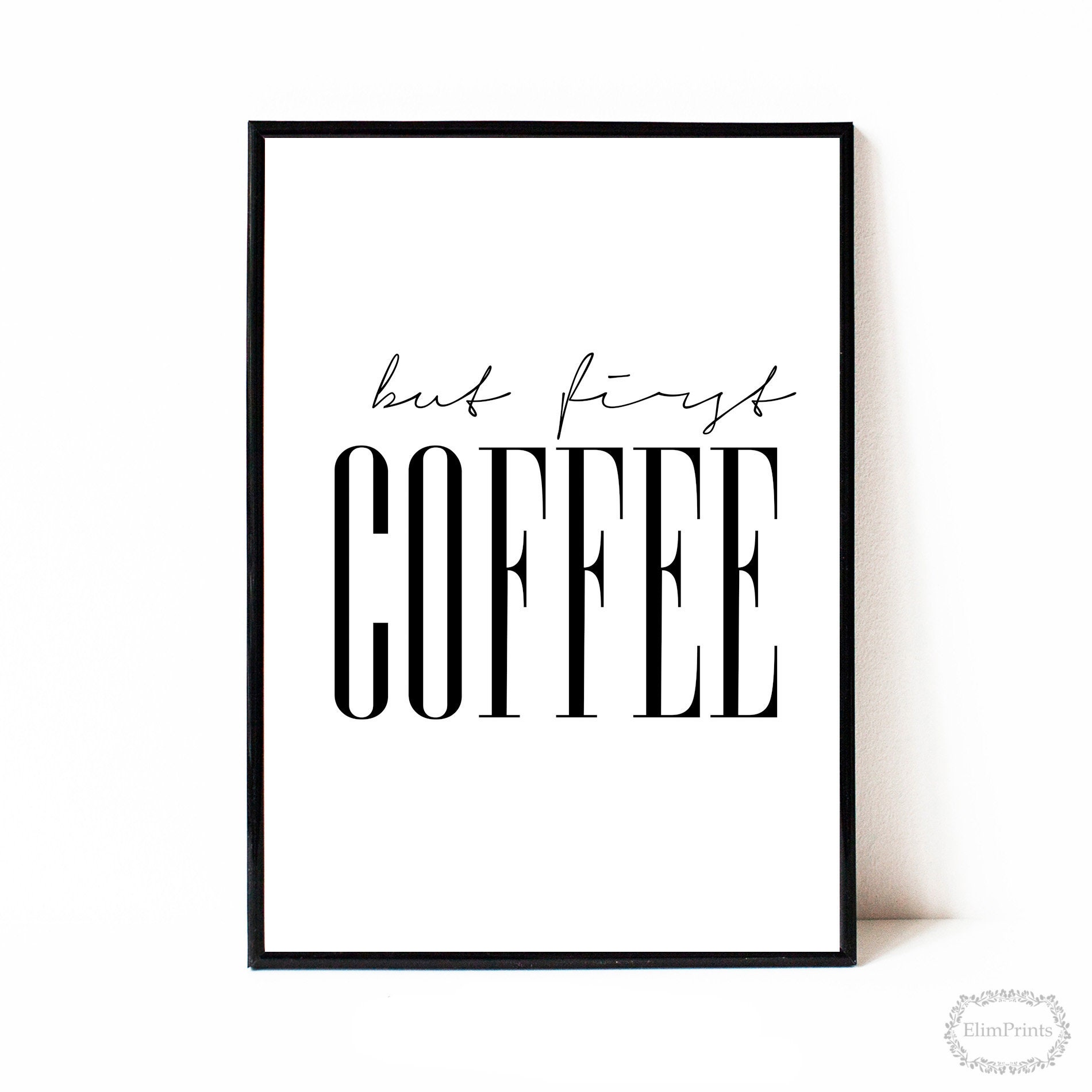 But First Coffee Print Printable Wall Art Printable Wall - Etsy