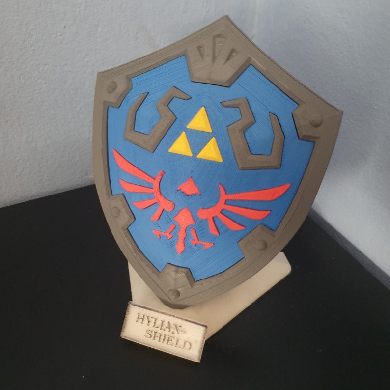 Link Hylian Shield Legend of Zelda Desk Display Piece - Etsy