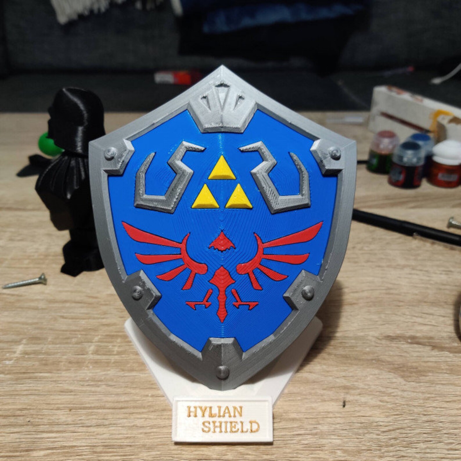 Link Hylian Shield Legend of Zelda Desk display piece | Etsy
