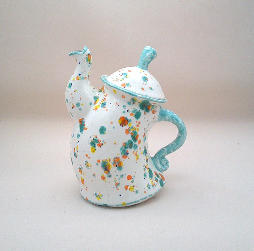 Retro Jade Sassy Teapot - Etsy
