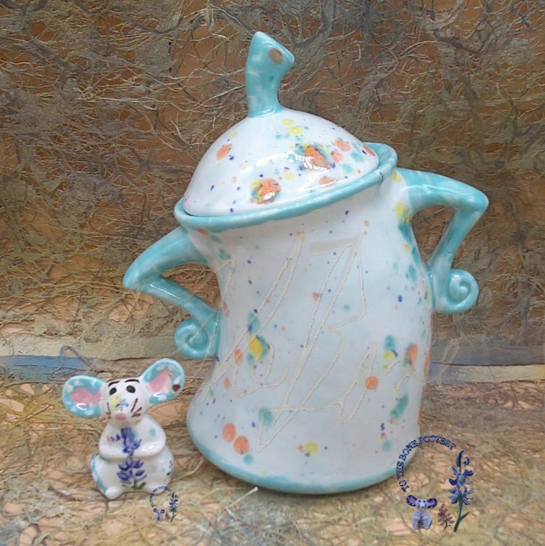 Retro Celadon Sassy Canister - Etsy