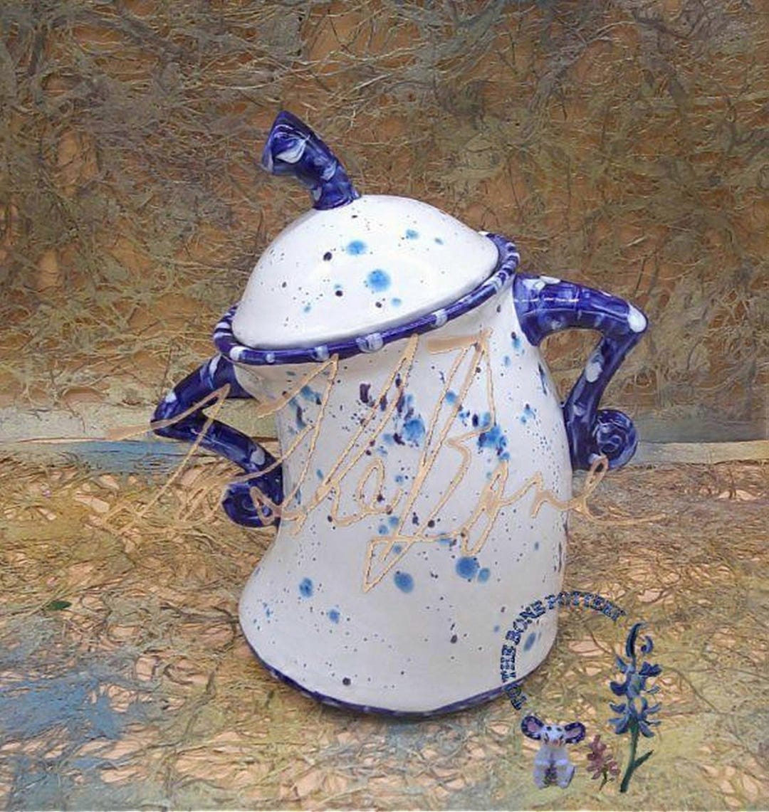 Retro Classic Blue Sassy Canister - Etsy