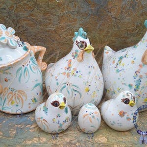 Flower Power Sassy Jade and Peach Canister - Etsy