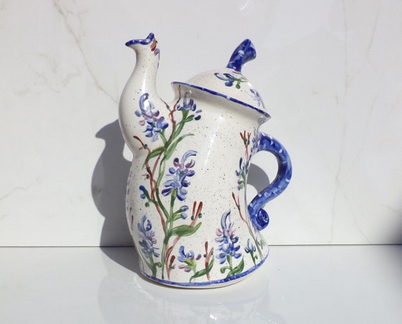 Sassy Bluebonnet Teapot - Etsy