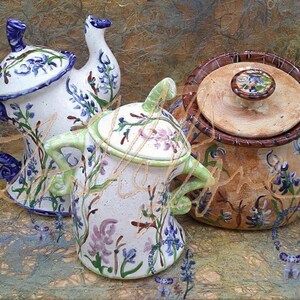 Retro Classic Blue Sassy Teapot - Etsy