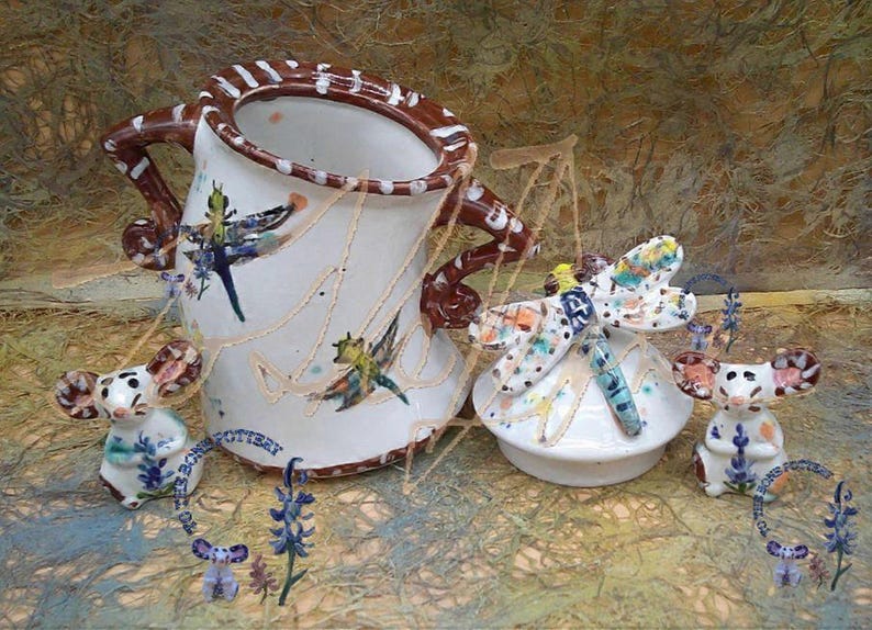 Sassy Dragonfly Teapot - Etsy