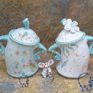 Retro Celadon Sassy Canister - Etsy