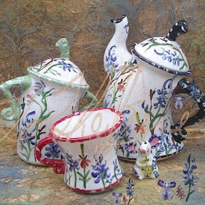 Wildflower Sassy Teapot - Etsy