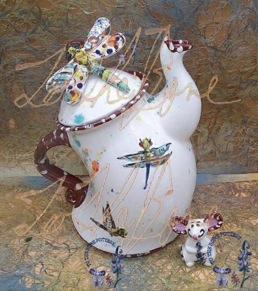 Sassy Dragonfly Teapot - Etsy