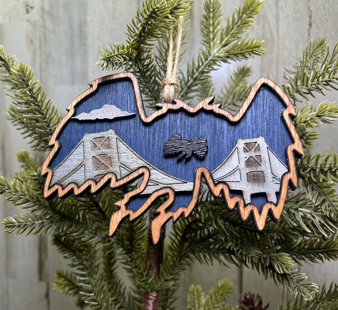Mothman Cryptid Point Pleasant Layered Wood Ornament - Etsy