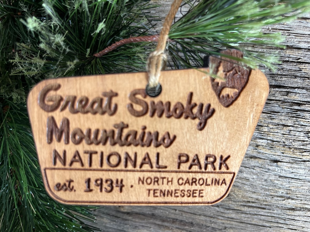 Real Wood Custom Retro Great Smoky Mountains National Park Yellowstone ...