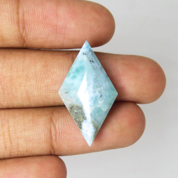 Faceted Larimar - Etsy