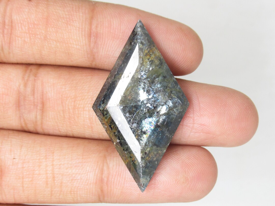 Natural Kyanite Gemstones Rhombus Shape Gemstones Cabochons Faceted ...