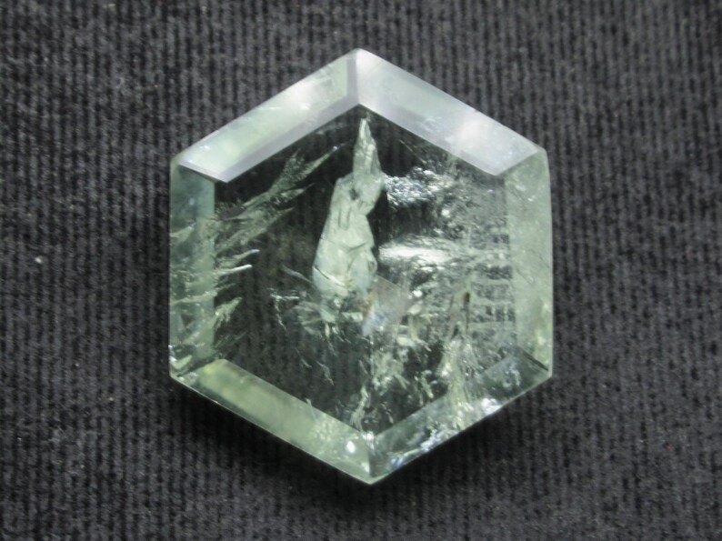 Natural Prasiolite Gemstones Hexagon-shape/faceted-rose-cut/green Color ...