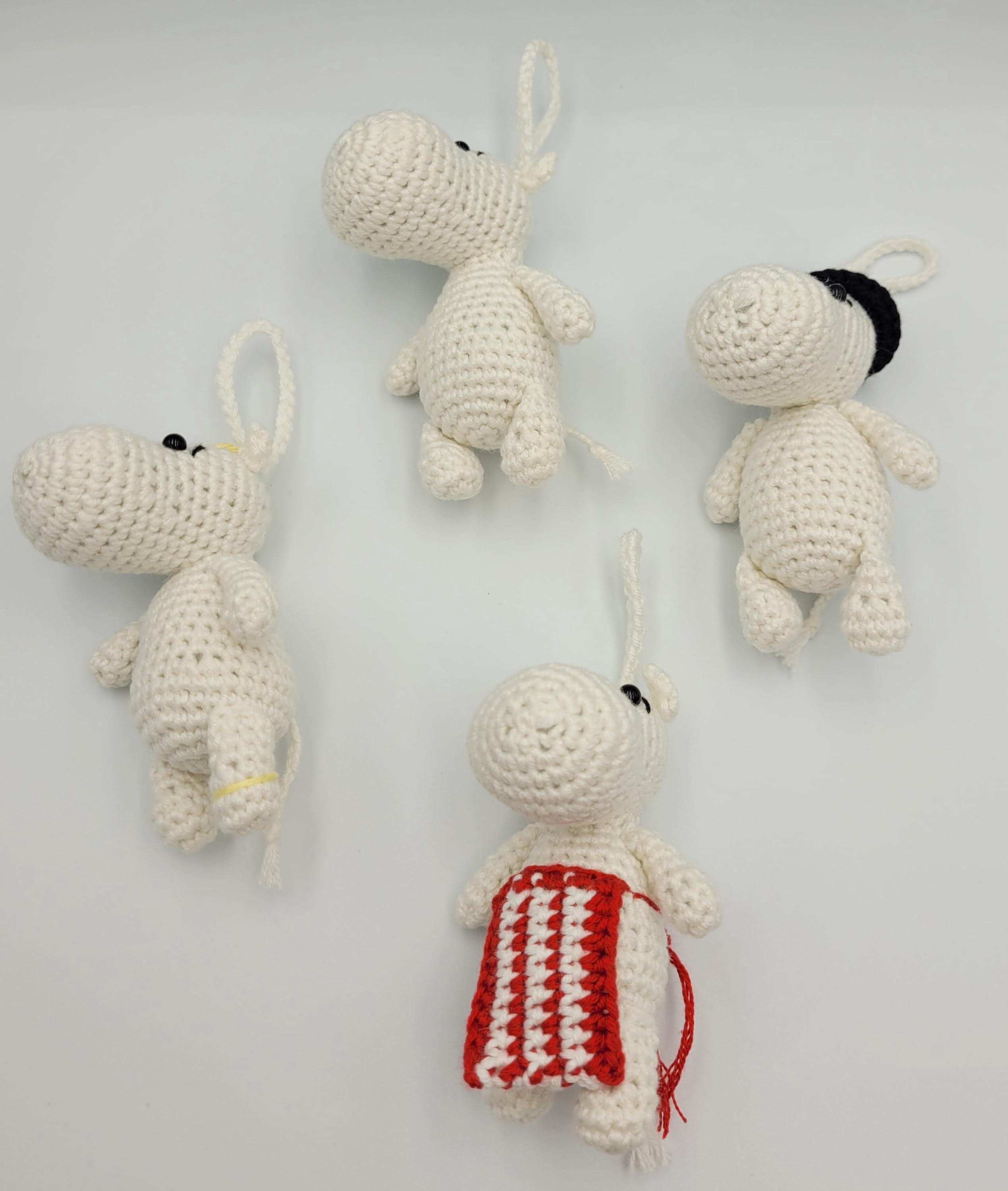 Handmade Moomins Set Crochet for Keychains, Amigurumi Mini Moomin ...