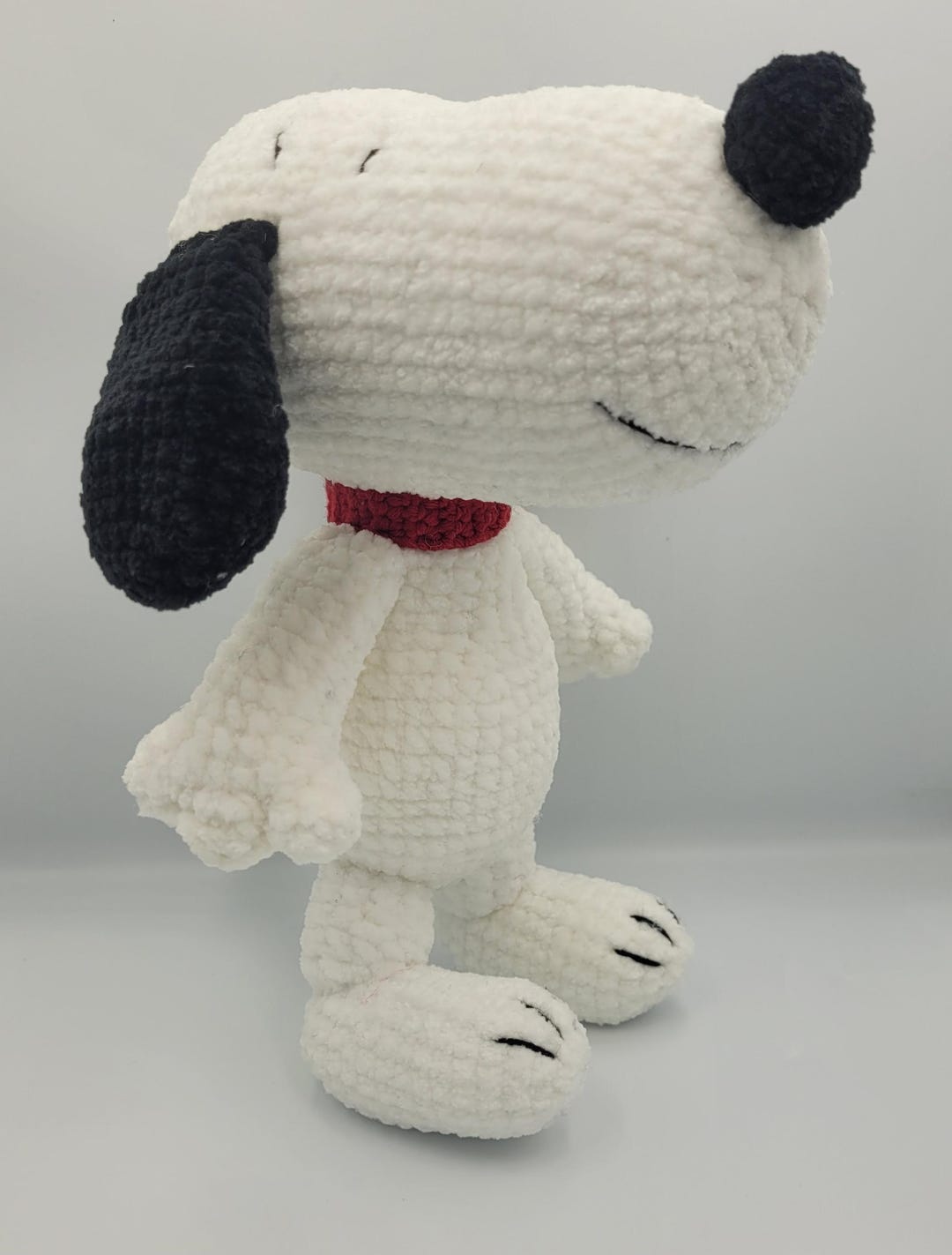 Handmade Plush Snoopy Doll, Amigurumi Stuffed Toy - Etsy