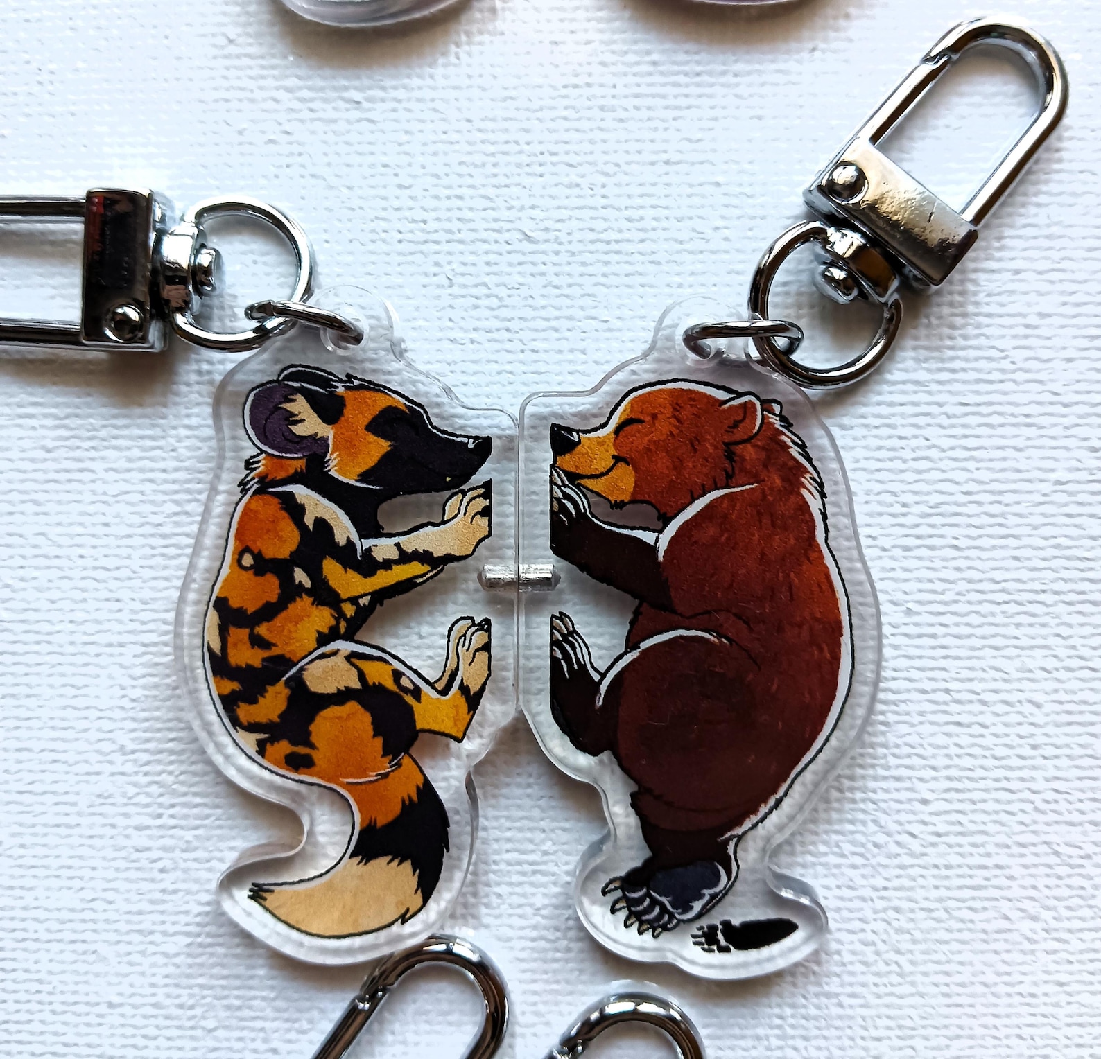 Magnetic Couple Keychains 2" (50.8 Mm), Various Animals, Mix & Match ...