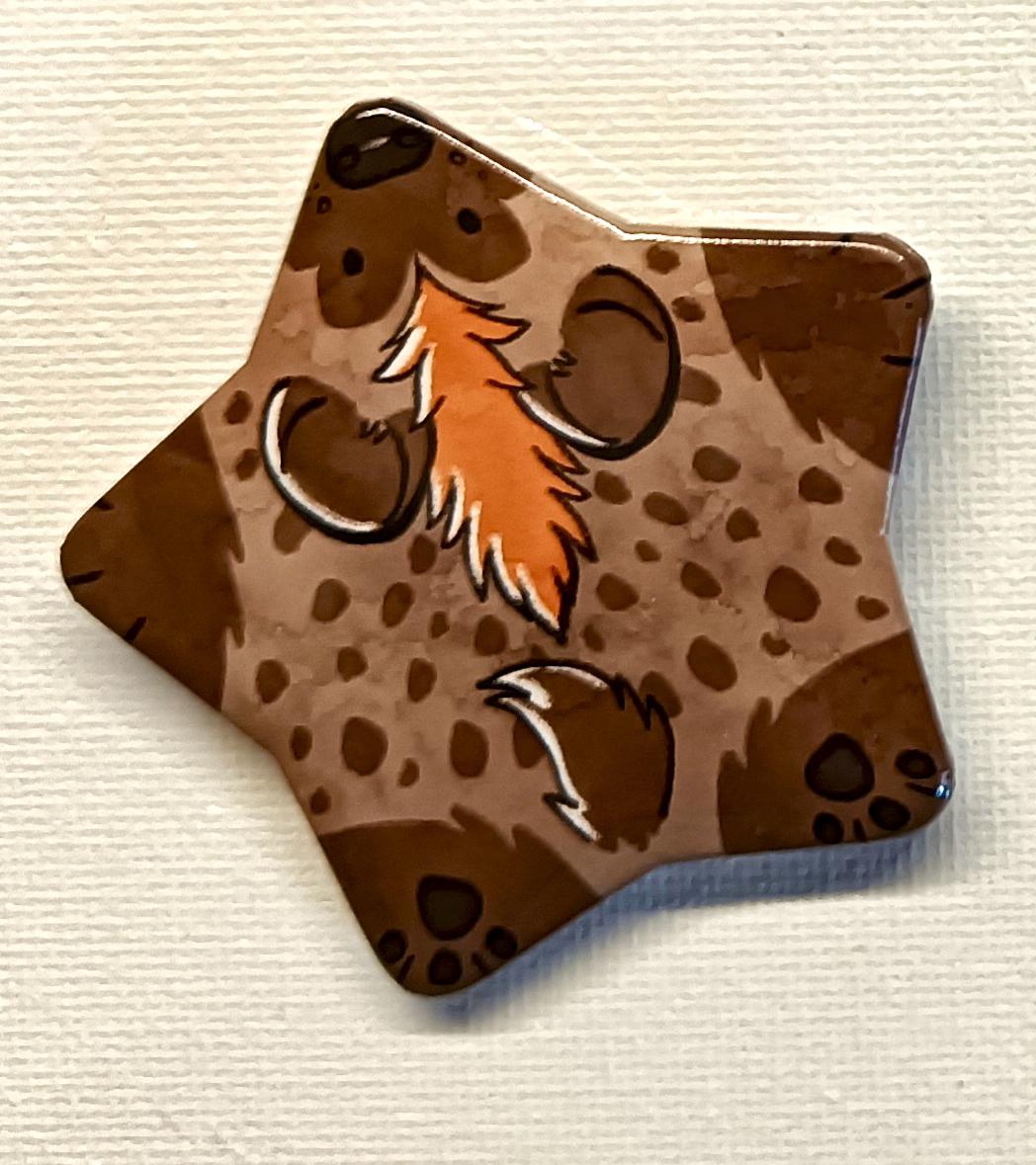 Star-shaped Button Pin 2.16x2.28