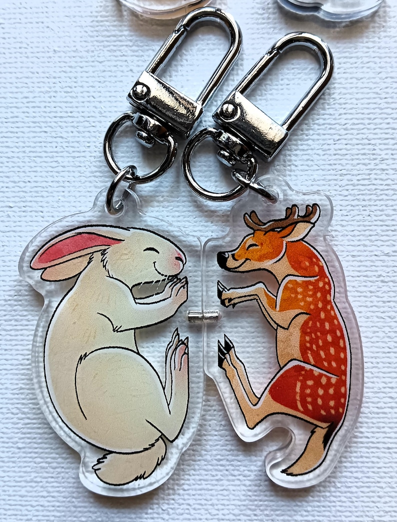 Magnetic Couple Keychains 2" (50.8 Mm), Various Animals, Mix & Match ...