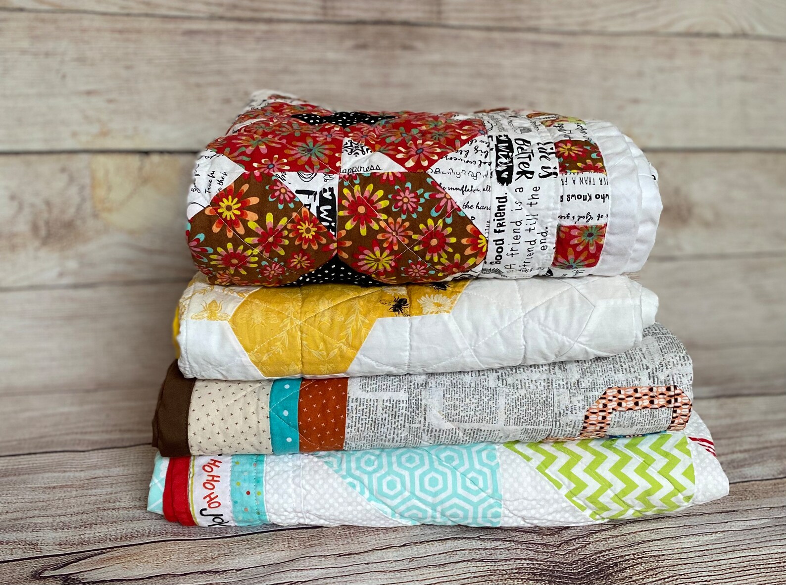 Quilt for Sale Handmade Throw Quilt Steaming Hot Coffee Cups - Etsy