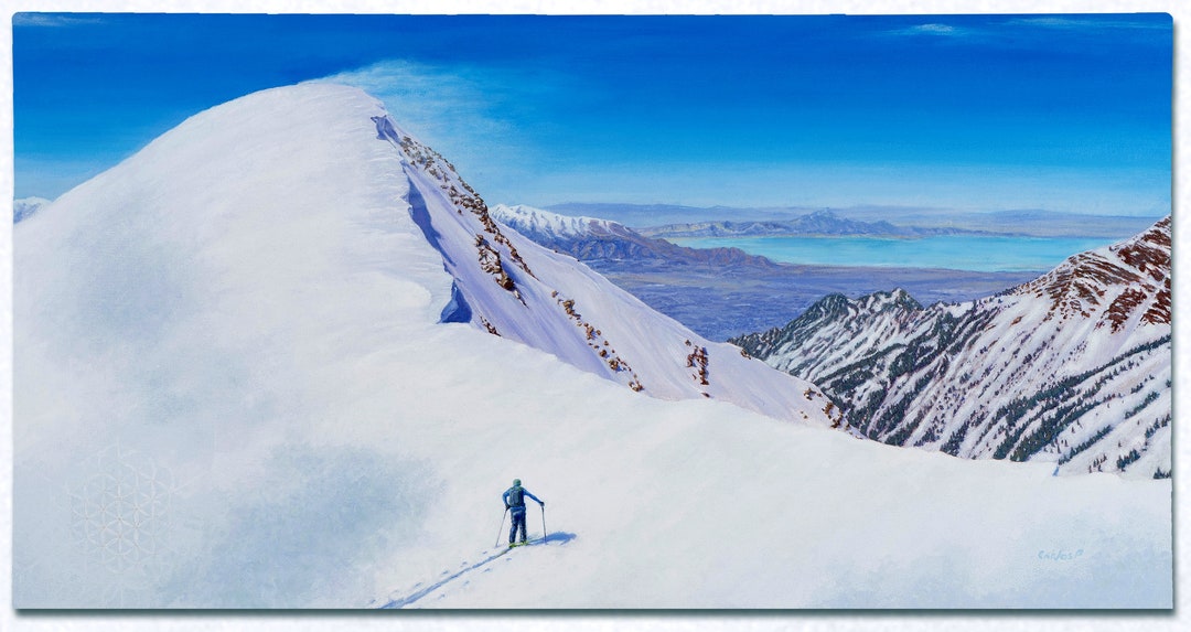 Backcountry Tour at Snowbird Utah, Snowbird Wall Art, Gift for Skier ...