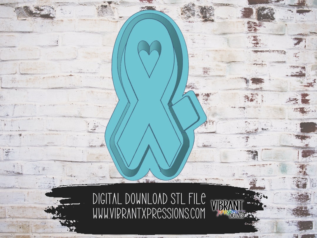 Awareness Ribbon Mold Maker STL File for Freshies and Candles - Etsy