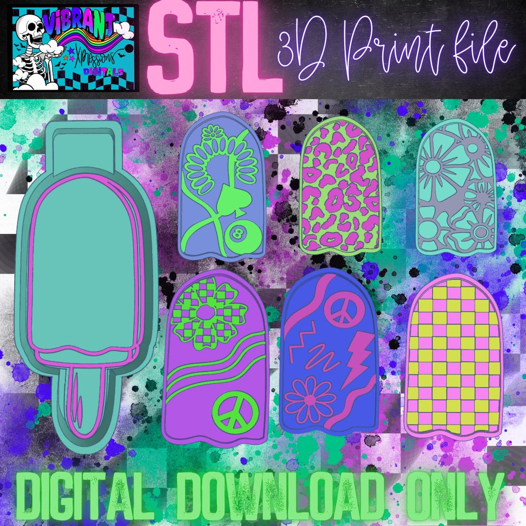 Popsicle Insert Bundle Mold Housing Mold Maker STL File for Freshies ...