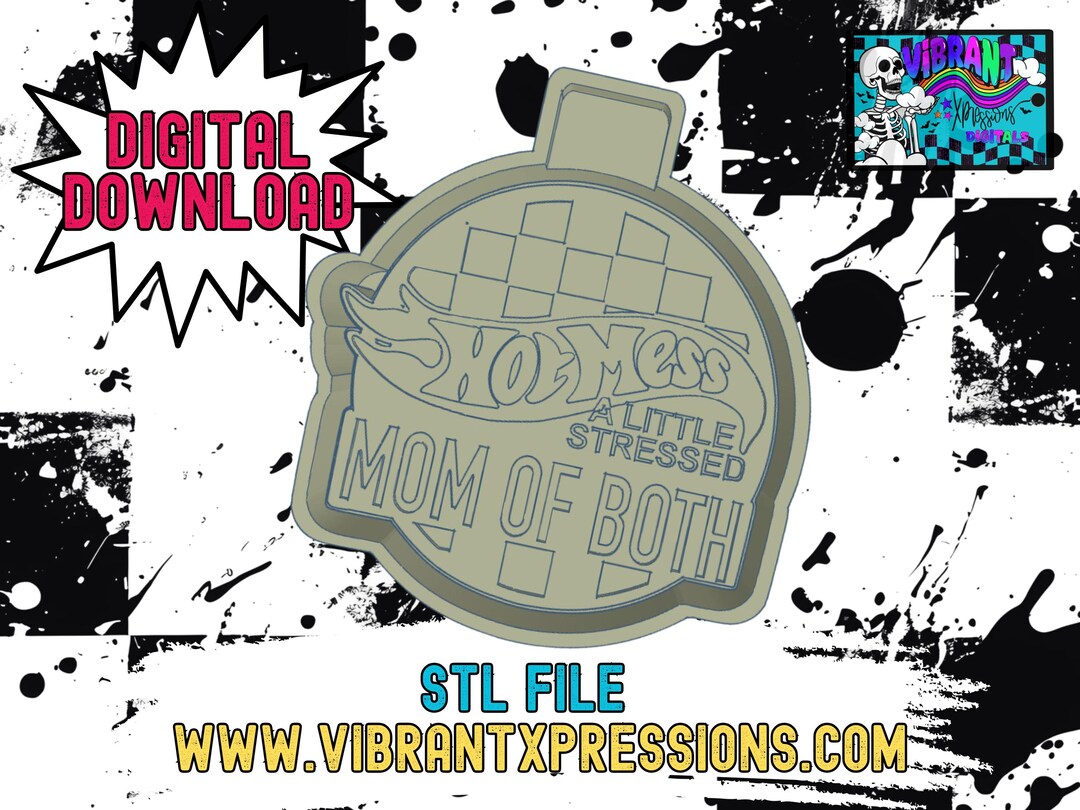 Hot Mess Mom of Both Mold Housing Mold Maker STL File for Freshies ...