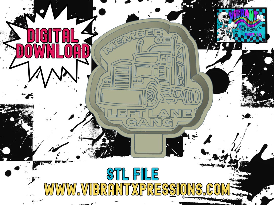 Left Lane Gang Member Housing Mold Maker STL File for Freshies, Candles ...