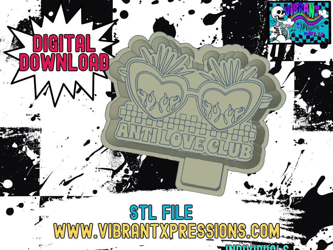 Anti Love Club Mold Housing Mold Maker STL File for Freshies, Candles ...