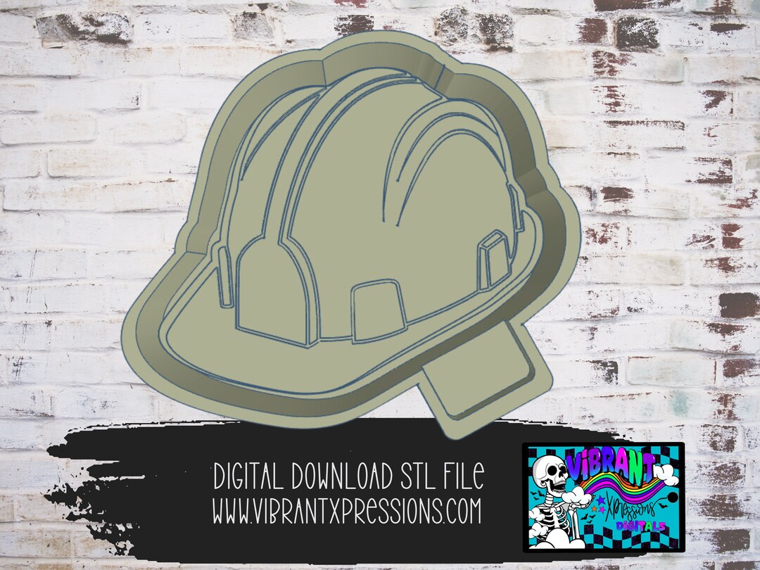 Construction Hard Hat Mold Maker STL File for Freshies and Candles - Etsy
