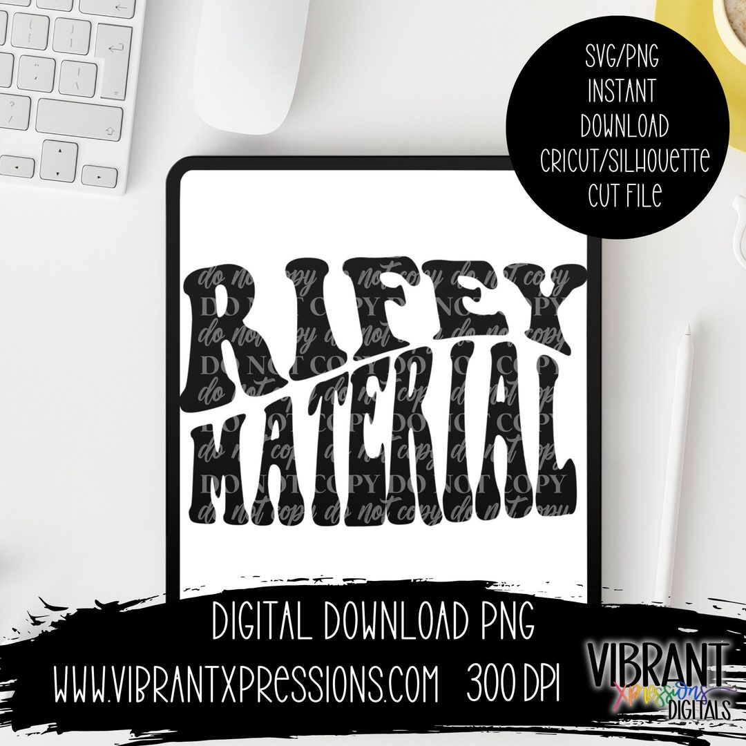 Rifey Material Wavy SVG/PNG Cricut Silhouette Sublimation - Etsy