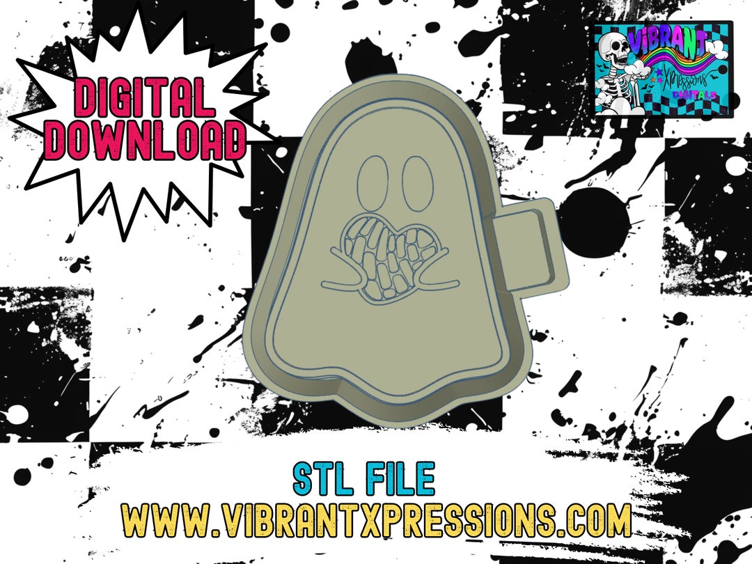 Concha Ghost Housing Mold Maker STL File for Freshies, Candles, Aroma ...