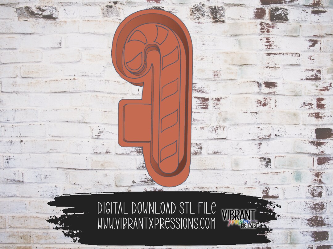 Candy Cane Mold Housing Mold Maker STL File for Freshies, Candles ...