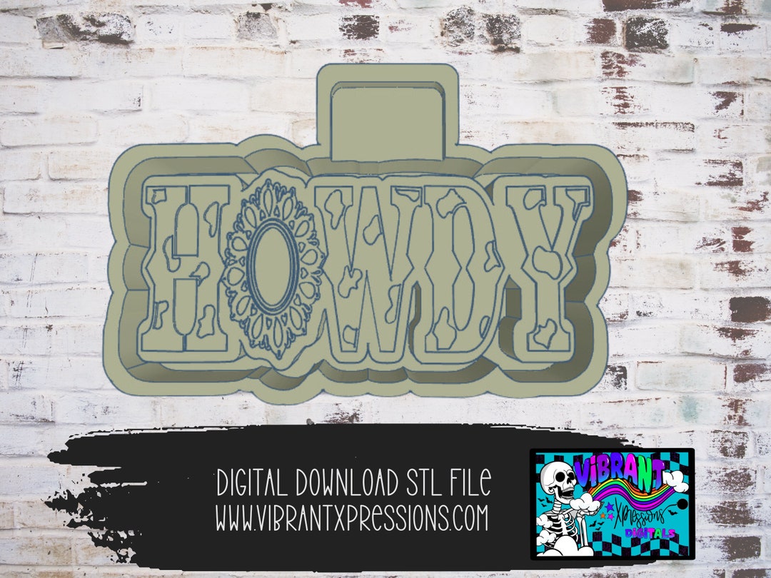 Turquoise Howdy Mold Housing Mold Maker STL File for Freshies, Candles ...