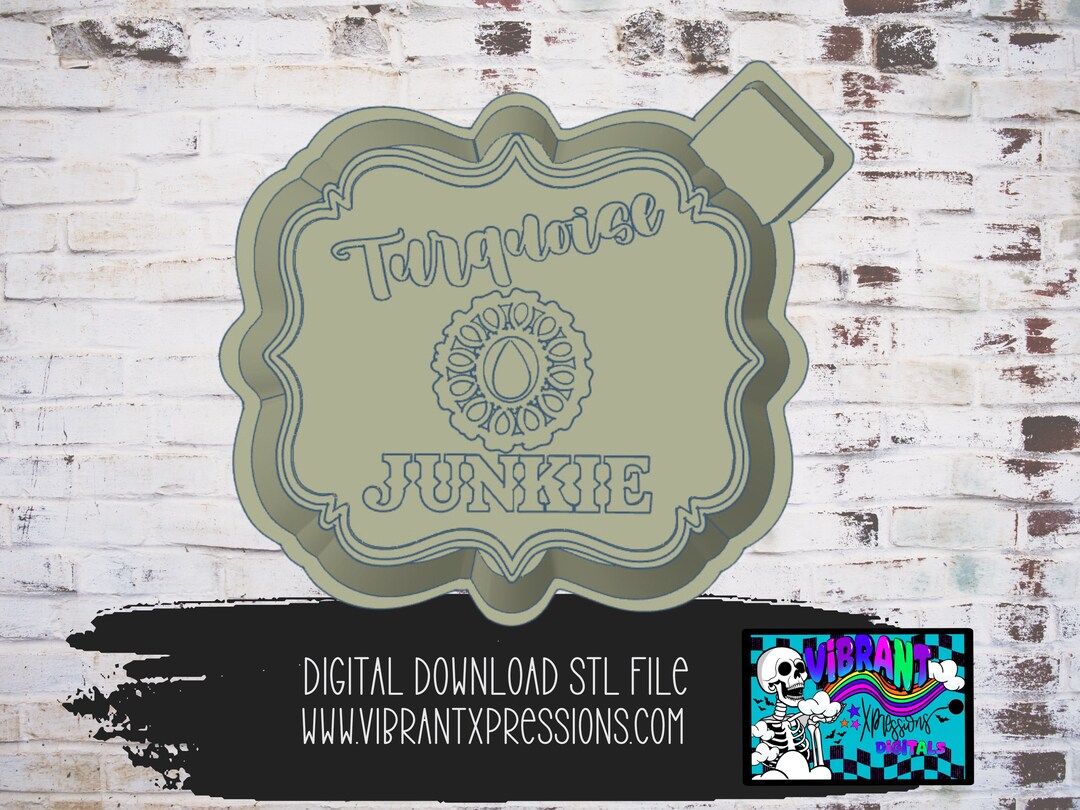 Turquoise Junkie Mold Maker STL File for Freshies and Candles - Etsy