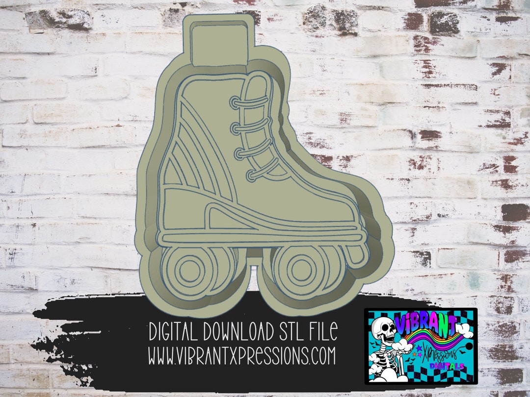 Roller Skate Mold Maker STL File for Freshies and Candles - Etsy