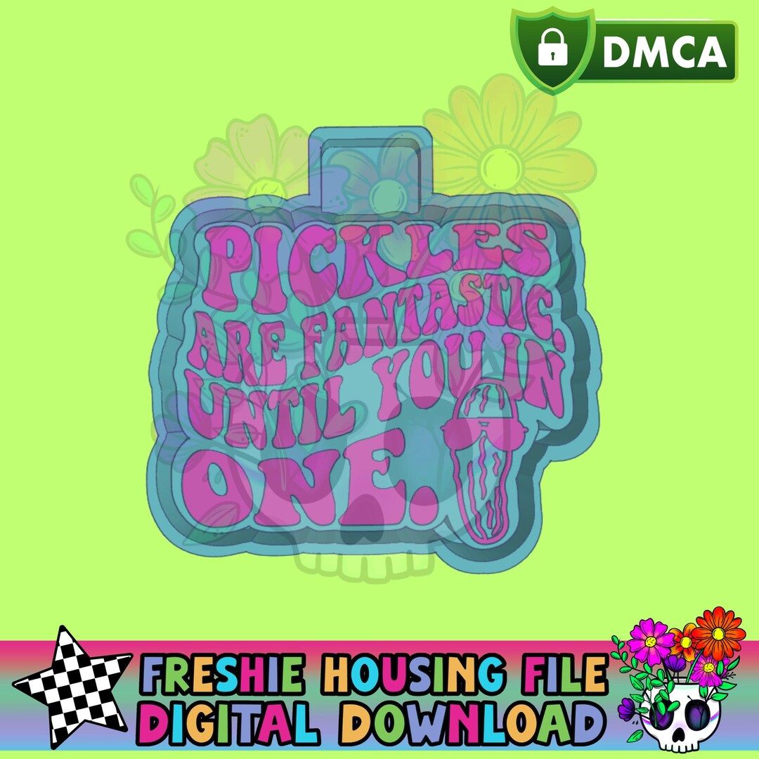 Pickles Mold Housing STL File: 3D Print Freshie, Candle & Aroma Bead ...