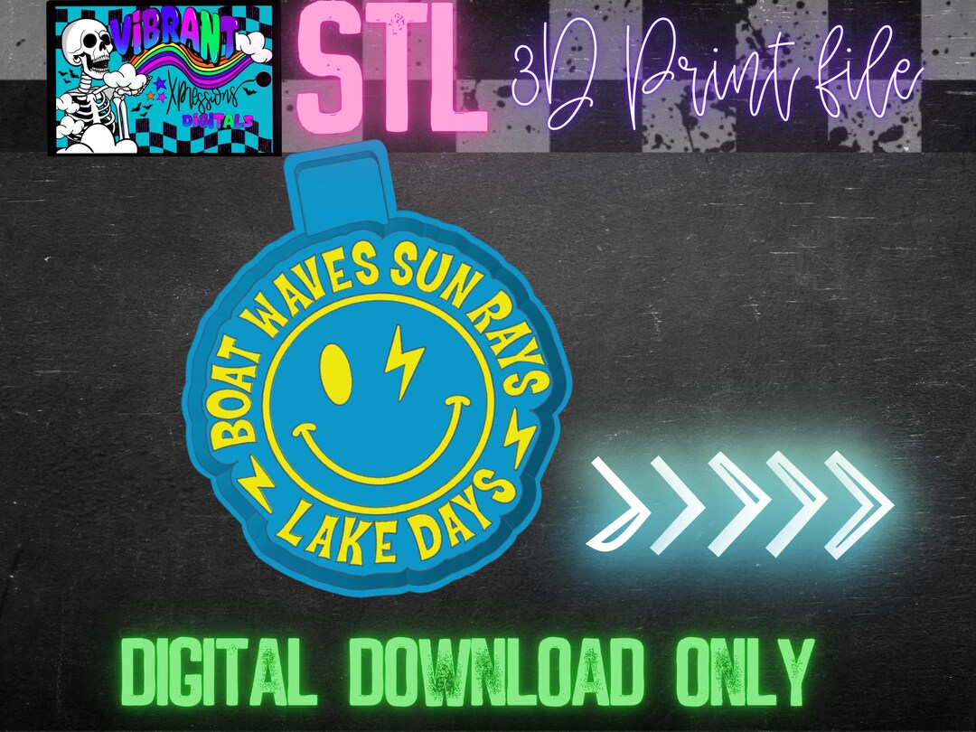 Boat Waves Sun Rays Mold Housing Mold Maker STL File for Freshies ...