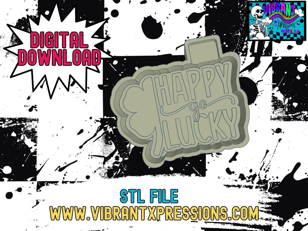 Happy Go Lucky Mold Maker STL File for Freshies and Candles - Etsy