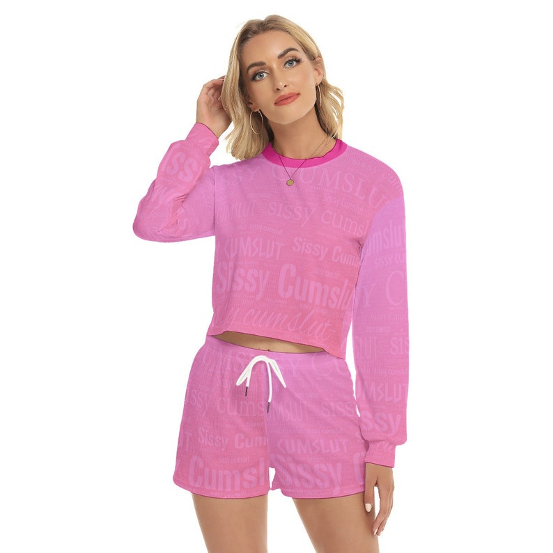 Sissy Cumslut Sweatshirt and Shorts Suit Sissy Cumslut Text - Etsy