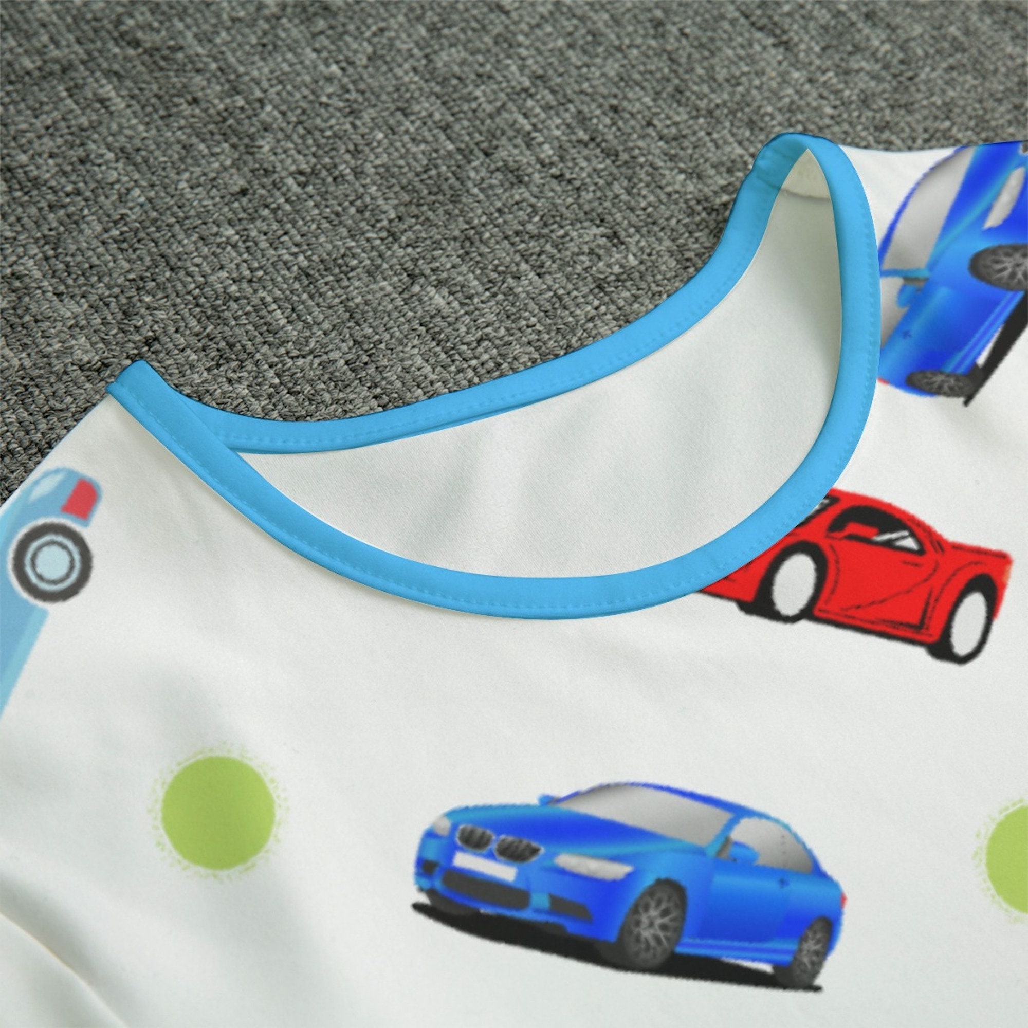 Adult Romper With Car Design and Blue Edge ABDL | Totally ...
