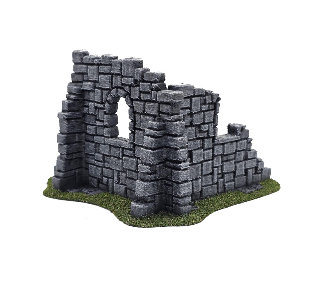 Ancient Ruined City Big Corner Ruin Wargame Terrain-miniature Wargaming ...