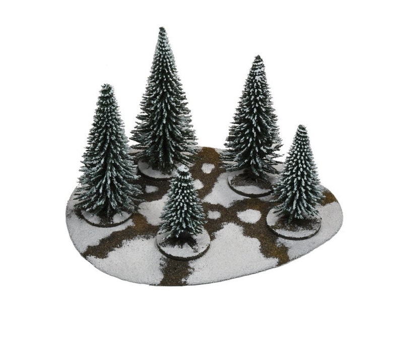 Wargame Terrain - Snow Forest Set – PAINTED FLOCKED - Frostgrave ...