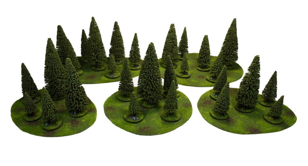 Wargame Terrain - Forest Trees Set – PAINTED - Miniature Wargaming ...