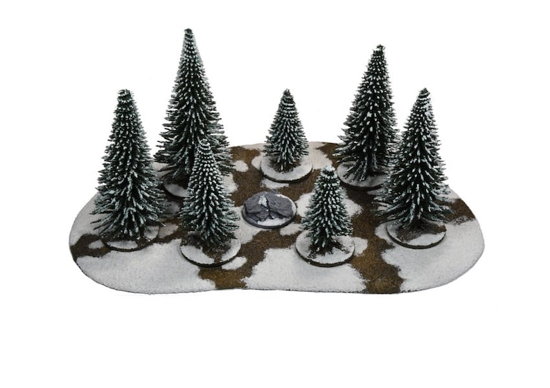Wargame Terrain - Snow Forest Set – PAINTED FLOCKED - Frostgrave ...